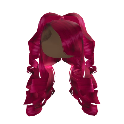 Princess Curls Scalp Hair In Neon Hot Pink | Roblox Item - Rolimon's