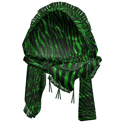 Goddess Celestial Headscarf (Green Zebra) | Roblox Item - Rolimon's