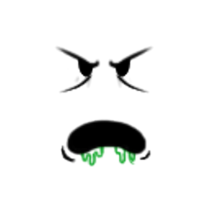 Green Drool Angry Zombie