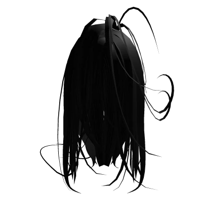 Messy Black Horror Long Sadako Hair | Roblox Item - Rolimon's
