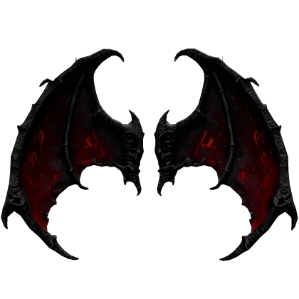 Fiery Red Flame Demon Dragon Wings | Roblox Item - Rolimon's