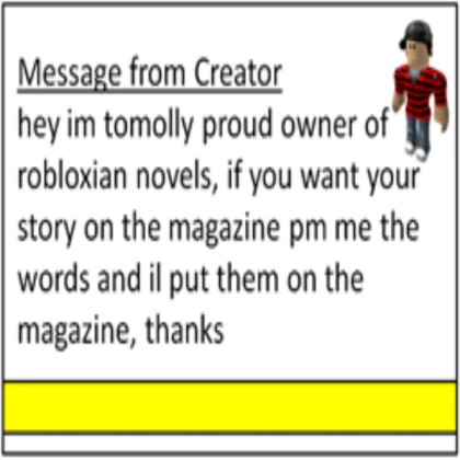 message from creator