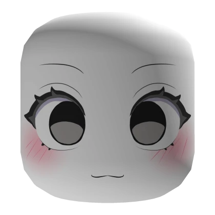 Blushing Anime Smile Face - White | Roblox Item - Rolimon's