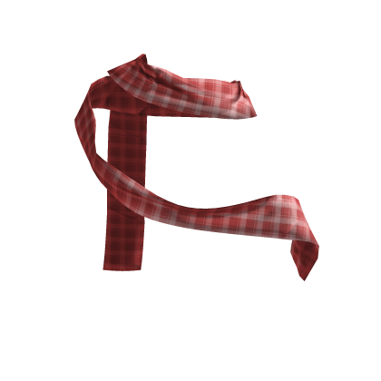 Christmas Checkered Scarf Red - Roblox