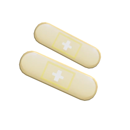 Cute Yellow Bandaids (Right) | Roblox Item - Rolimon's