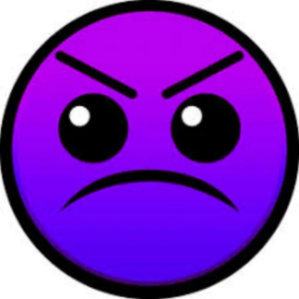 geometry dash face: angry remorseless