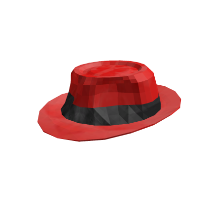 Red Sparkle Time Fedora - Roblox