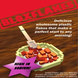 Blox Flakes Cereal Box