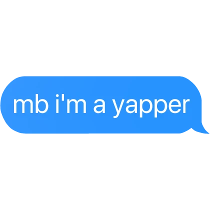 mb i'm a yapper text | Roblox Item - Rolimon's
