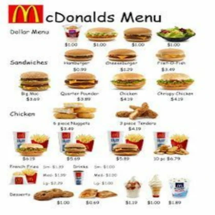 🍟McDonald's Menu🍟