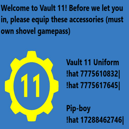 vault 11 uniform