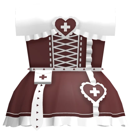 kawaii little nurse medic dress in red | Roblox Item - Rolimon's