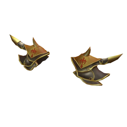 Golden Shoulder Armor | Roblox Item - Rolimon's