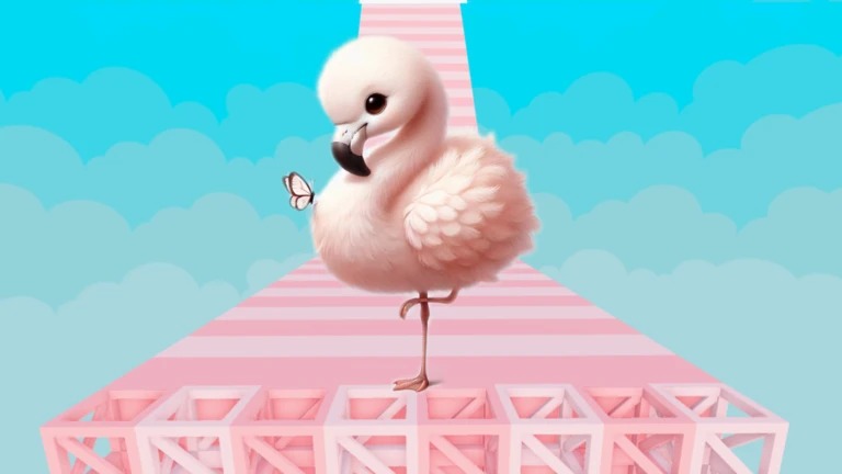 Obby Flamingo Rosa 囹 - Roblox