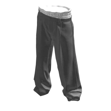 Retro Baggy Pants (Gray) | Roblox Item - Rolimon's