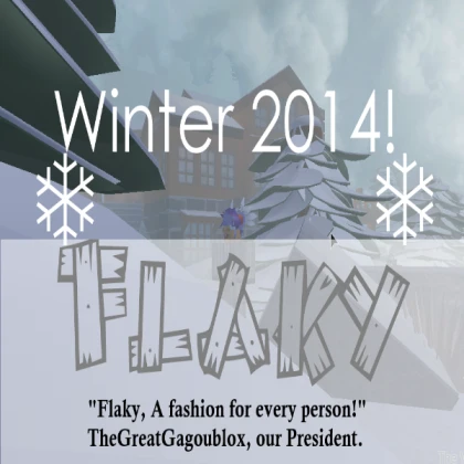 Flaky's winter logo