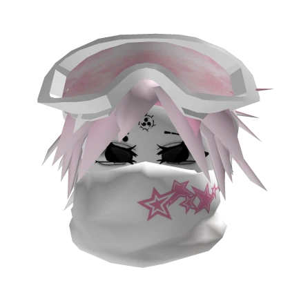 Dashie, pink/white, anime eyes, Y2K star mask cute | Roblox Item ...