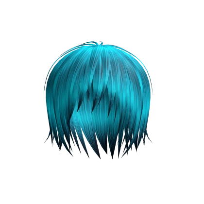 Cyan Unkept Vkei Goth Emo Hair | Roblox Item - Rolimon's