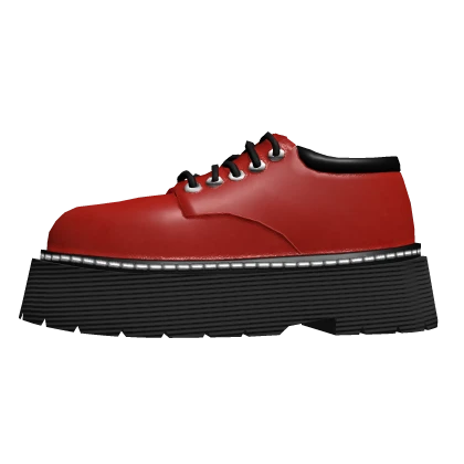 Red n Black Platform Loafers - Left Shoe Accessory | Roblox Item ...