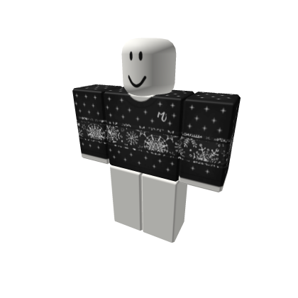Black Christmas Sweater - Roblox