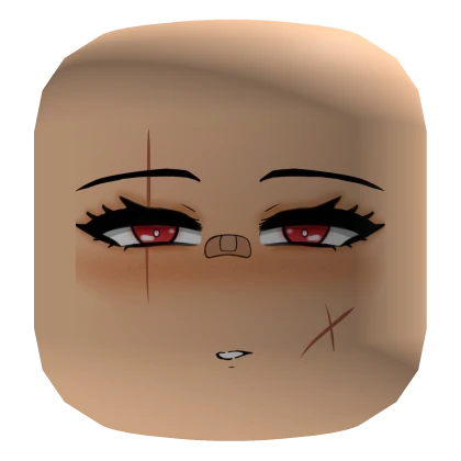 Pretty Blush Face with Red Scar Eyes | Roblox Item - Rolimon's