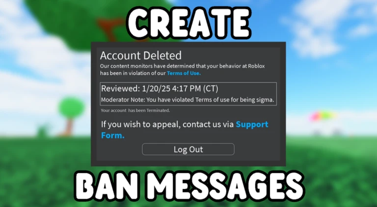 Roblox Ban Creator ⚒️ [MAGMA ] - Roblox