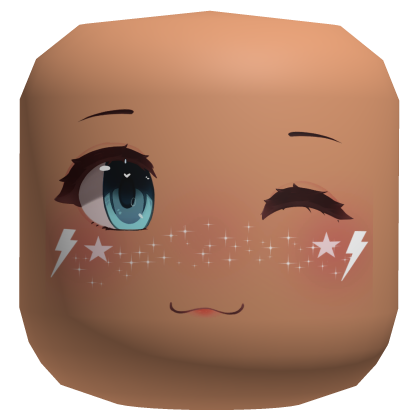 Rosto Preppy Blush - Roblox