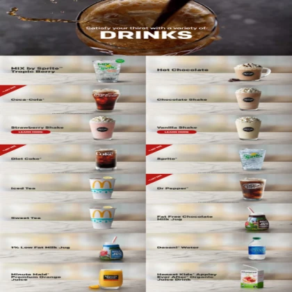 mcdonalds drink menu
