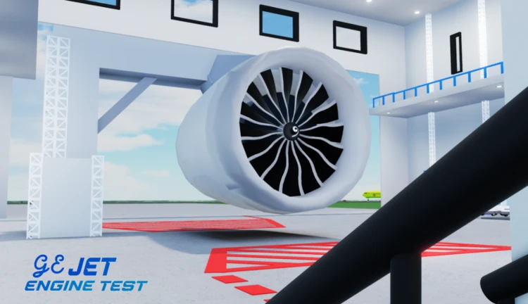 Instalación de prueba de motor General Electric Jet - Roblox