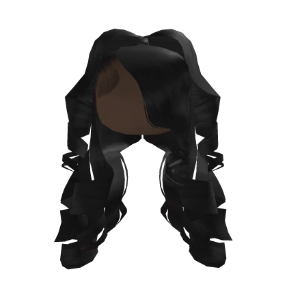 Princess Curls Scalp Hair In Black | Roblox Item - Rolimon's