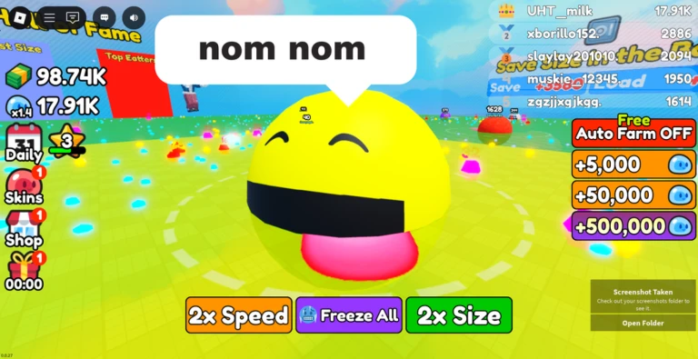 Om Nom Nom 블로브 먹기 시뮬레이터 | Roblox 공식 웹사이트