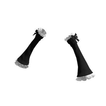 Black Ruffle Sleeves | Roblox Item - Rolimon's