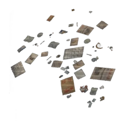 Papers in the floor