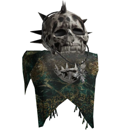 Green Gold Skull Scarf Gothic Shoulder Right | Roblox Item - Rolimon's