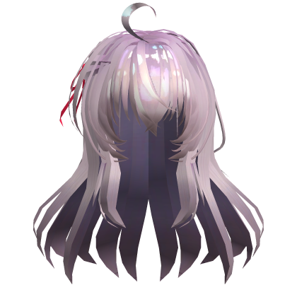 Alya Ash Lavender Layered ตรง W Bangs ผม - Roblox