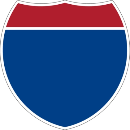Blank Interstate Sign