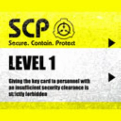 SCP Level 1 Keycard
