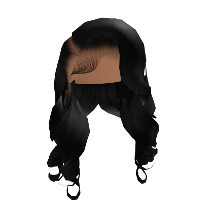 Side-Part Deep Curl Unit (Jet Black) | Roblox Item - Rolimon's