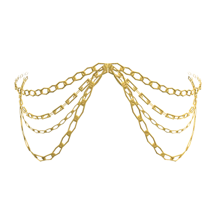 Face chains in gold | Roblox Item - Rolimon's
