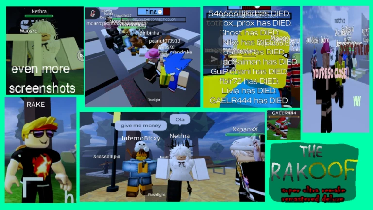 The RakOOF: super ultra remake remasterizado deluxe - Roblox