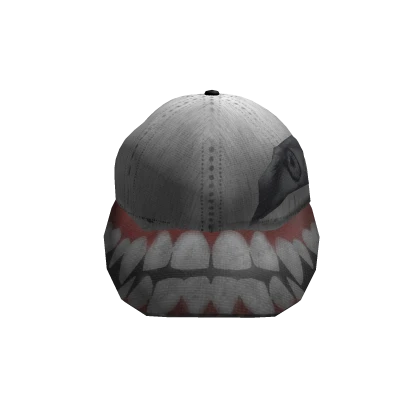 Thrifted Teeth Emo Cap (White) | Roblox Item - Rolimon's