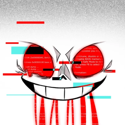 Fatal Error Sans Face Angry