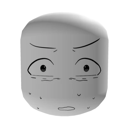 nervous sweating face