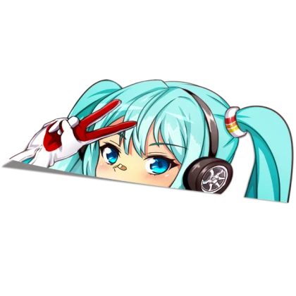 Hatsune Miku peeker