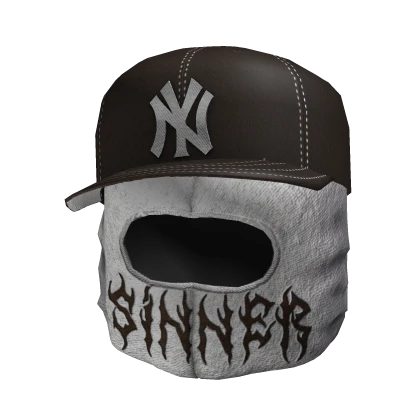 YN NY Fitted Brown Shiesty Mask Sinner | Roblox Item - Rolimon's