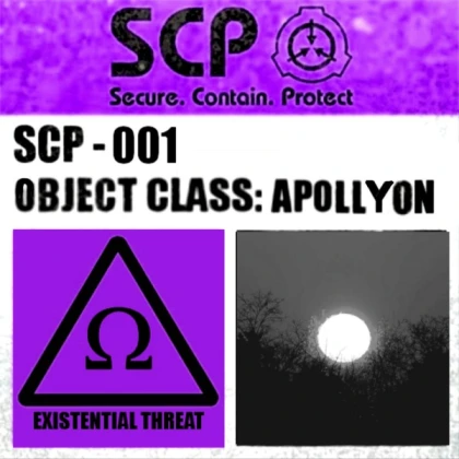 SCP-001 Label