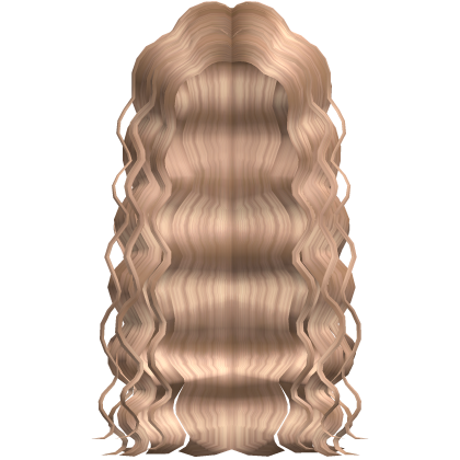 Cheveux bouclés doux longs et ondulés en blonde - Roblox