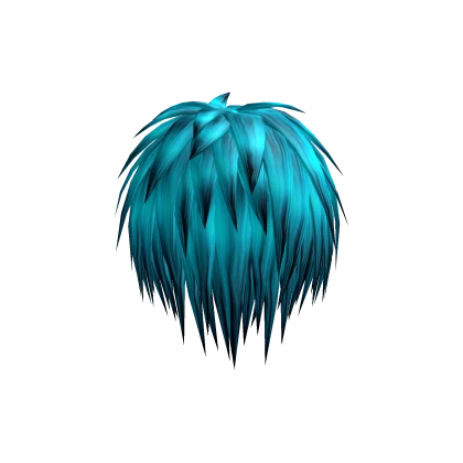 Cyan Long Emo Scene Messy Hair | Roblox Item - Rolimon's