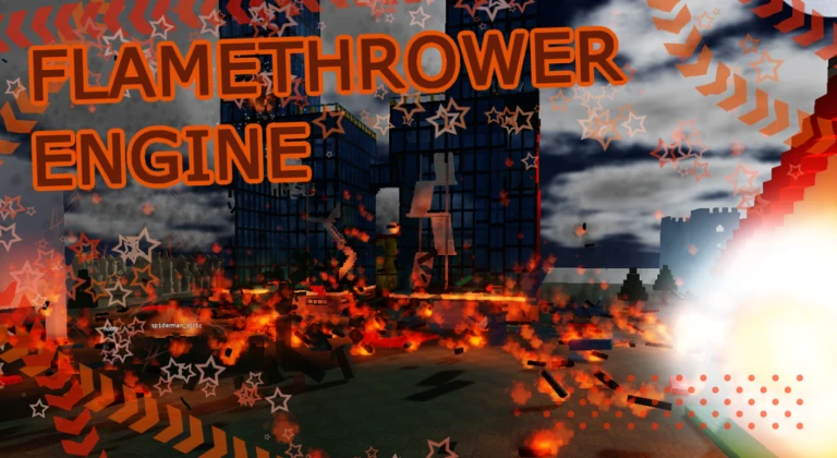 [NEW TEST] 화염 발사기 엔진! - Roblox