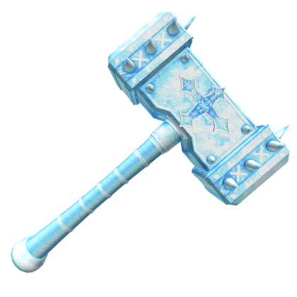 Frozen Ice Gothic War Hammer - Roblox